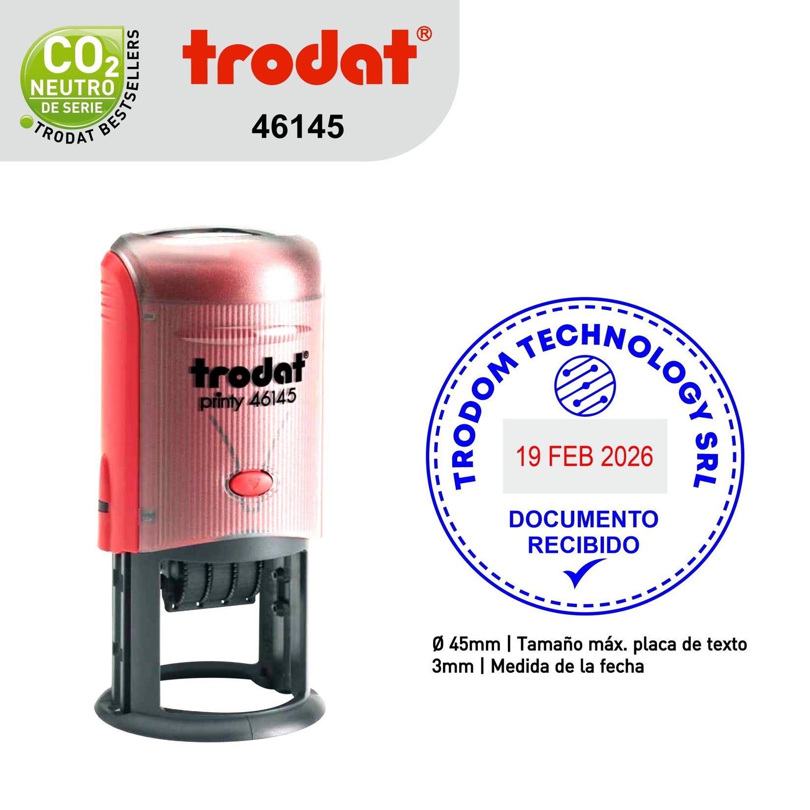 Sello Trodat Fechero 46145 – Trodom